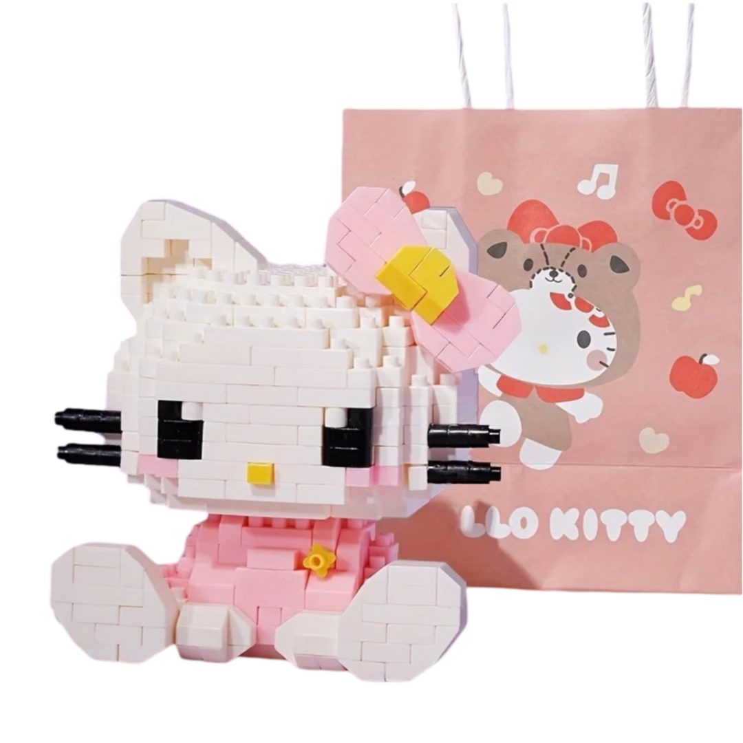 Sanrio Kawaii Cartoon Hello Kitty Building Blocks - KawaiiMerch.com
