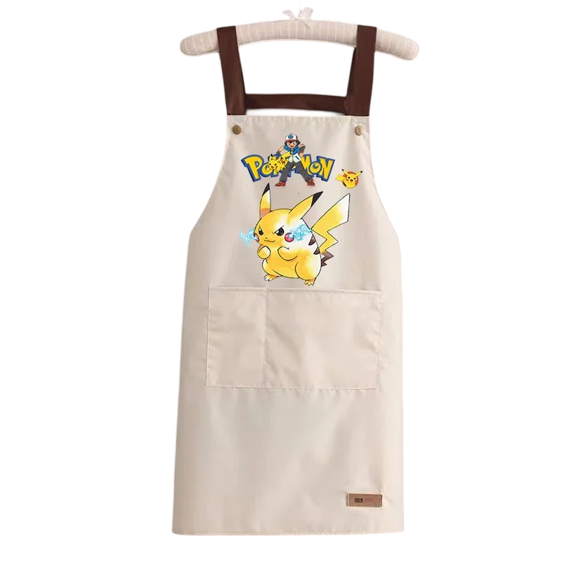 Pokemon Pikachu Kawaii Waterproof And Oil Resistant Aprons ...
