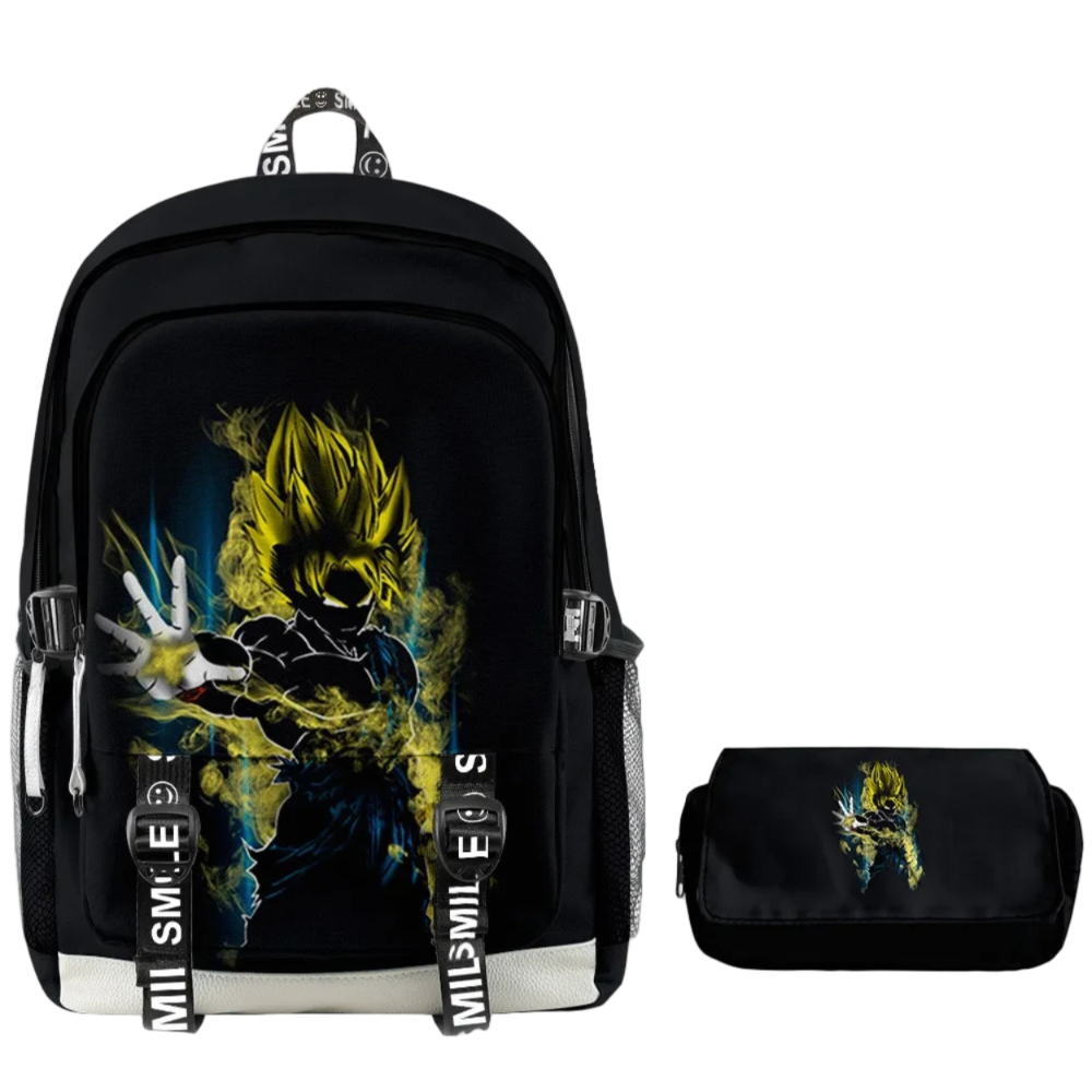 2Pcs/Set Anime Kawaii Dragon Ball Z Ultra Instinct Goku Backpack And ...