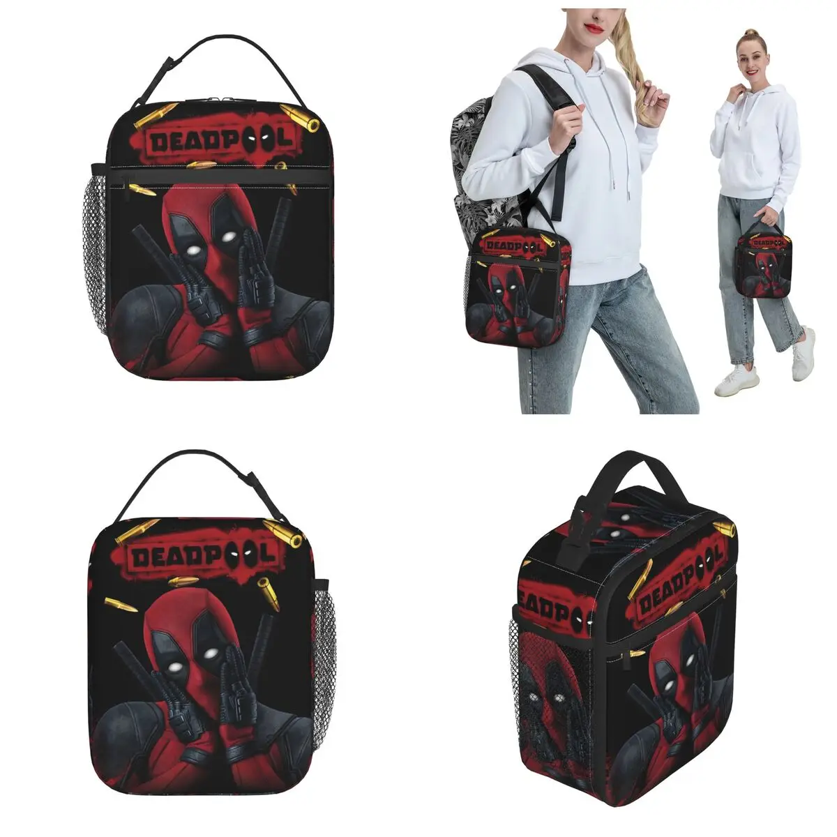 Deadpool Insulated Kawaii Lunch Bag - KawaiiMerch.com