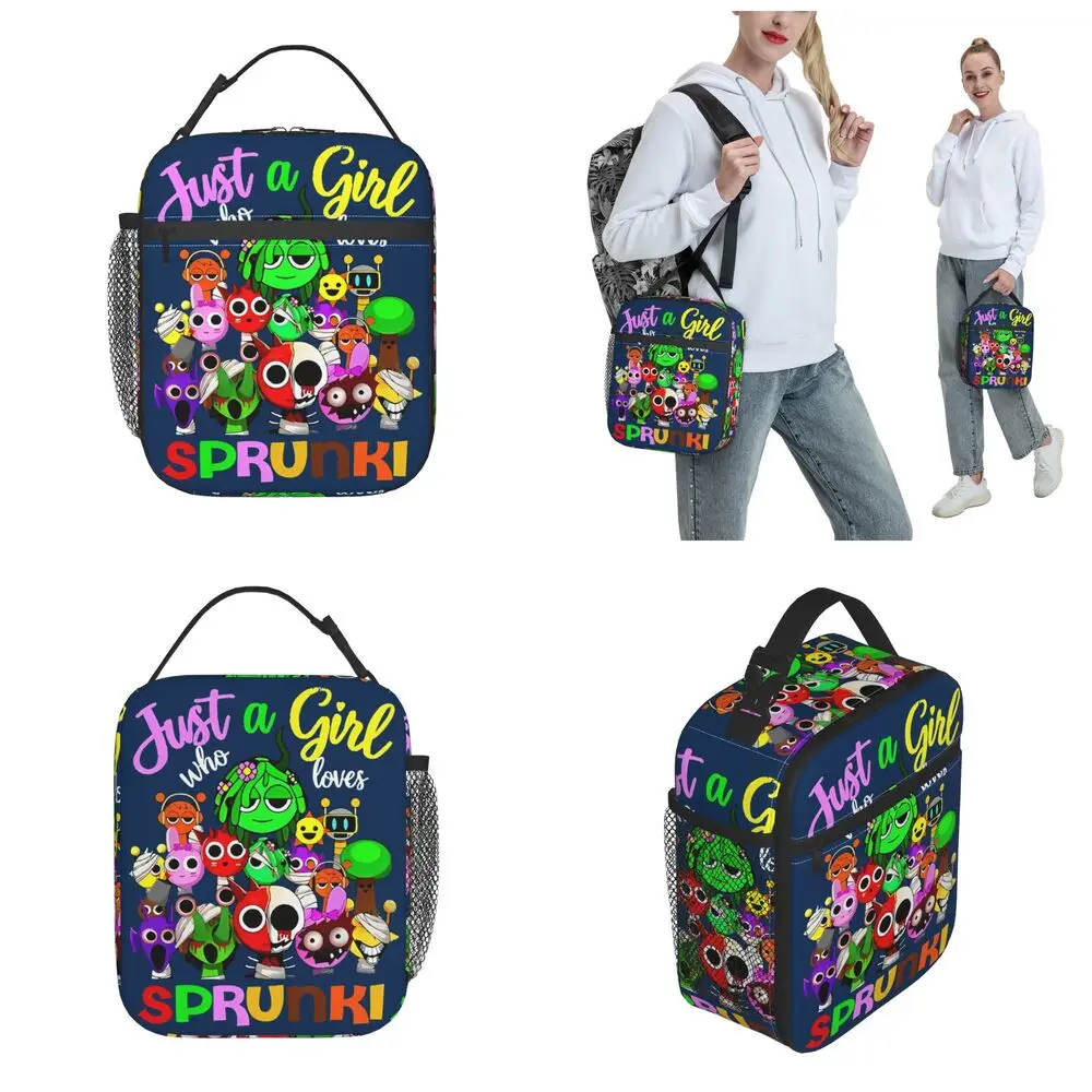 Cartoon Sprunki Character Kawaii Lunch Bag - KawaiiMerch.com