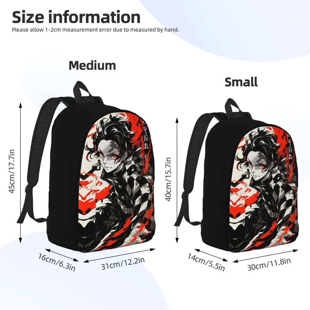 Kawaii Cartoon Demon Slayer Tanjiro Kamado School Backpack ...