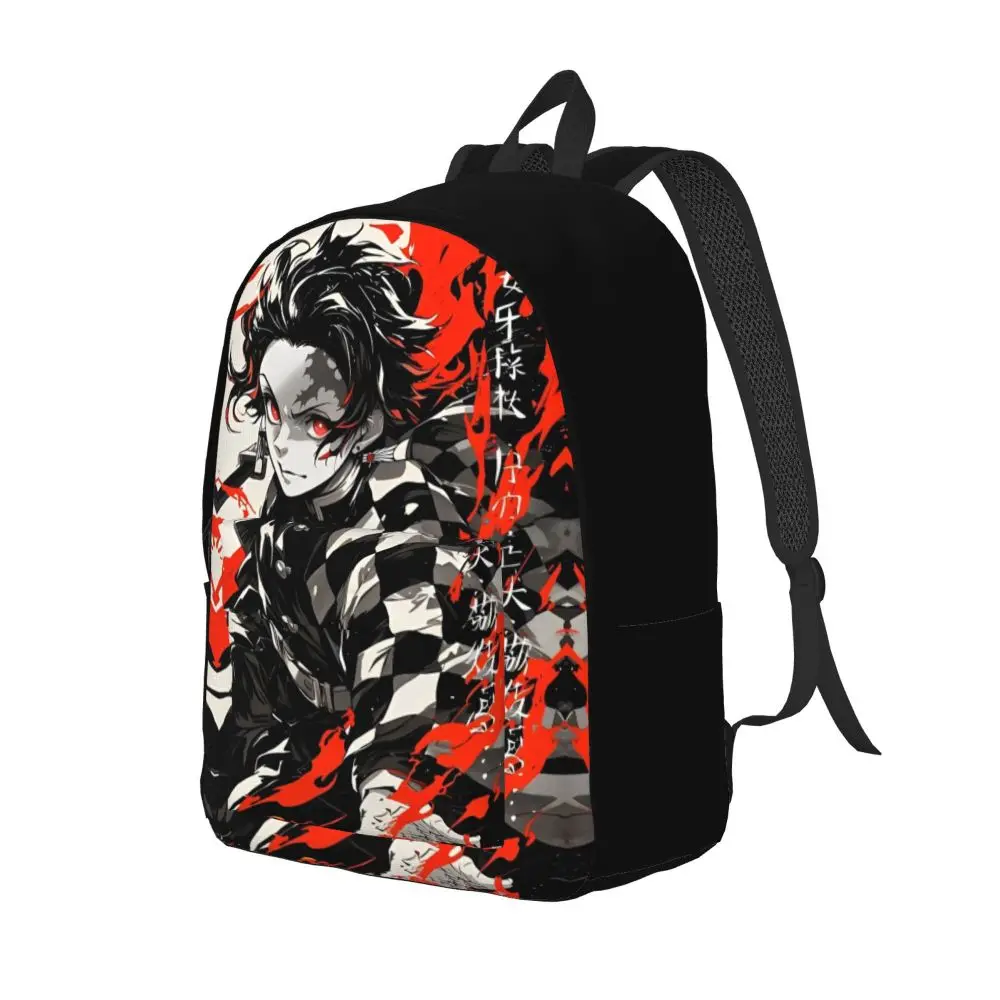 Kawaii Cartoon Demon Slayer Tanjiro Kamado School Backpack ...
