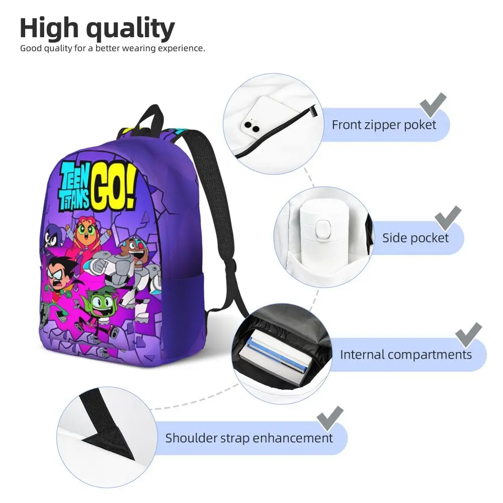 Anime Teen Titans Go! Kawaii Character Backpack - KawaiiMerch.com