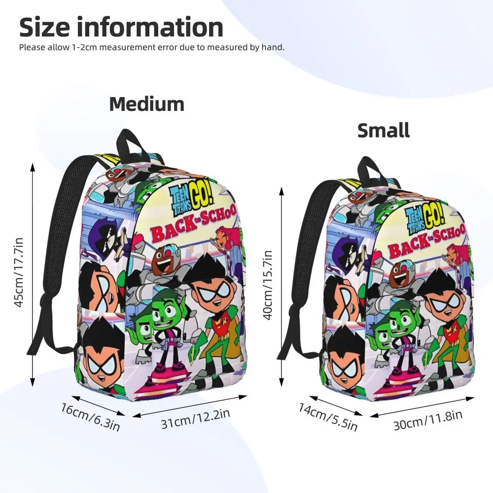 Anime Teen Titans Go! Kawaii Character Print Backpack - KawaiiMerch.com