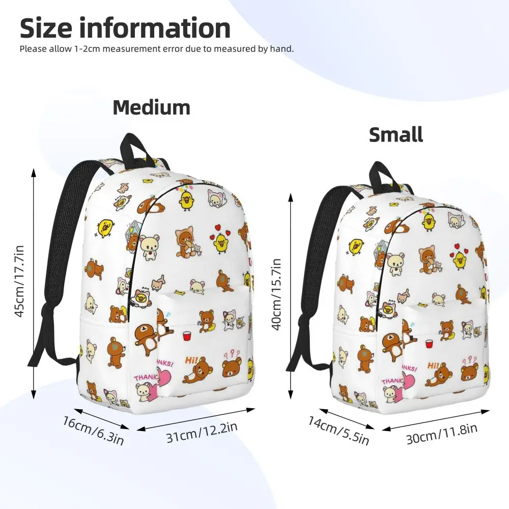 Cartoon Rilakkuma Korilakkuma And Kiiroitori Kawaii Backpack ...