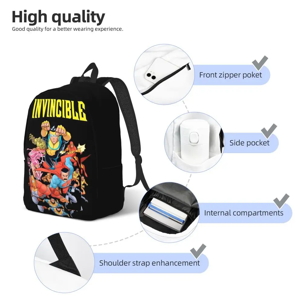 Kawaii Cartoon Invincible Character Backpack - KawaiiMerch.com