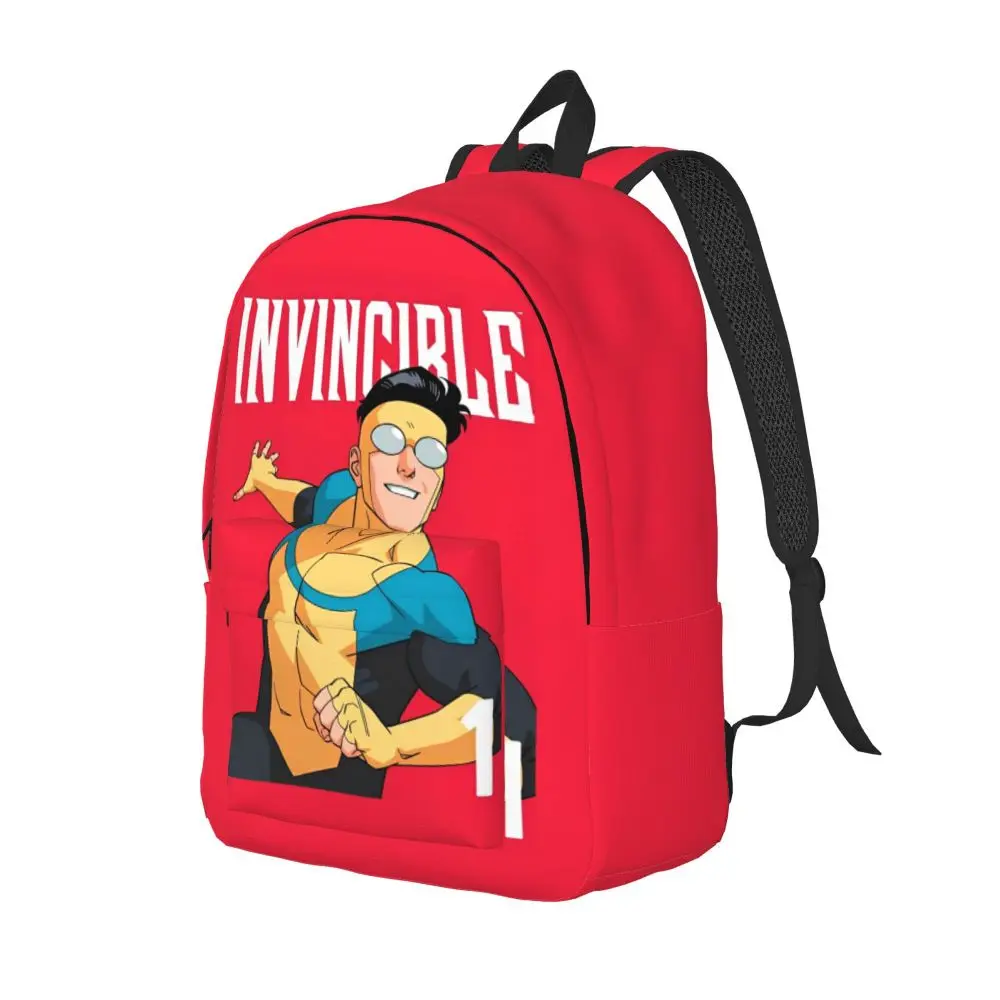 Kawaii Cartoon Invincible Red Backpack - KawaiiMerch.com