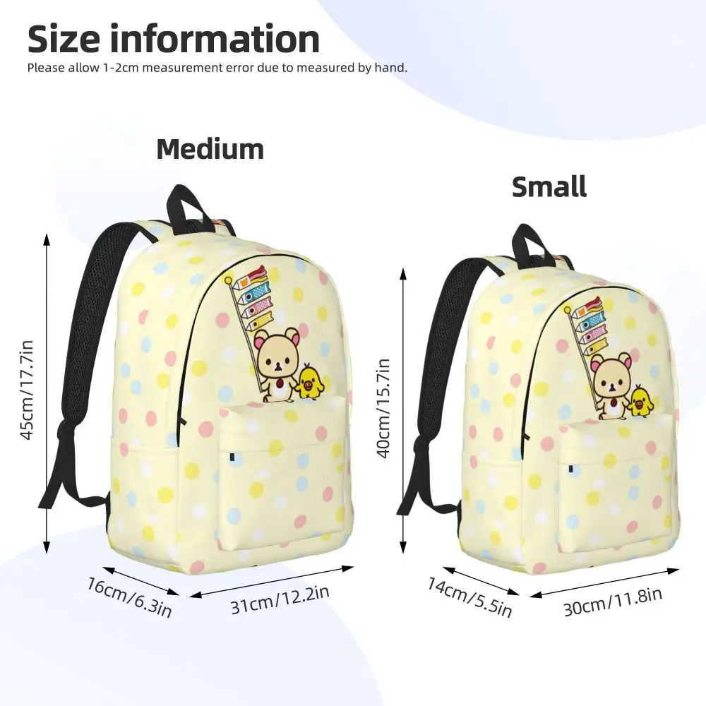 Kawaii Anime Rilakkuma Korilakkuma And Kiiroitori Backpack ...
