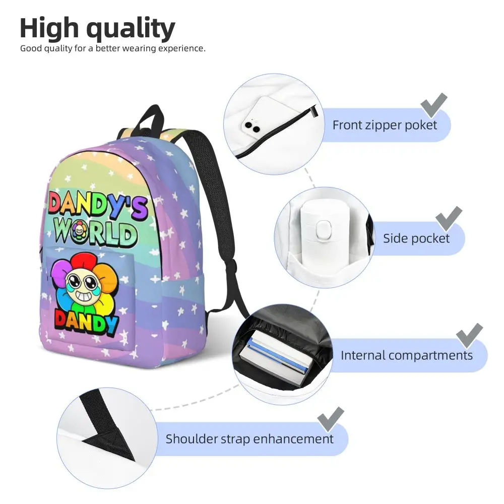 Cartoon Dandy's World Kawaii Dandy School Bag - KawaiiMerch.com