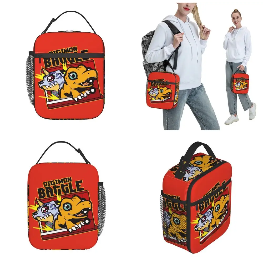 Digimon Battle Kawaii Insulated Lunch Bag - KawaiiMerch.com
