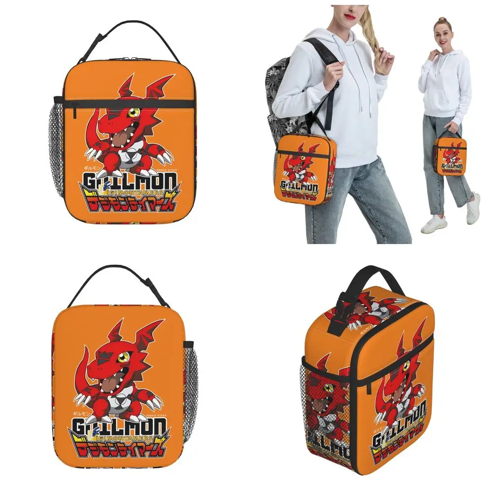 Digimon Kawaii Guilmon Insulated Lunch Bag - KawaiiMerch.com