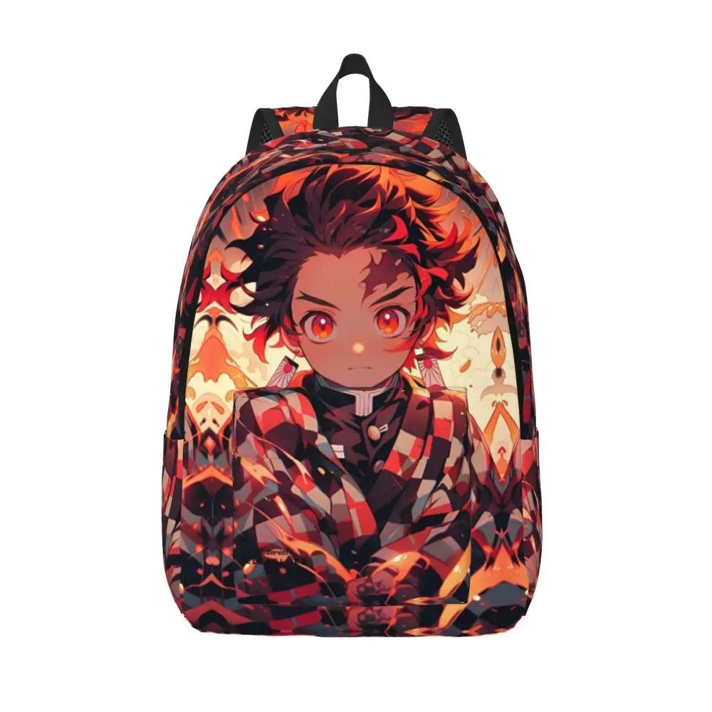 Cartoon Kawaii Demon Slayer Tanjiro Backpack - KawaiiMerch.com
