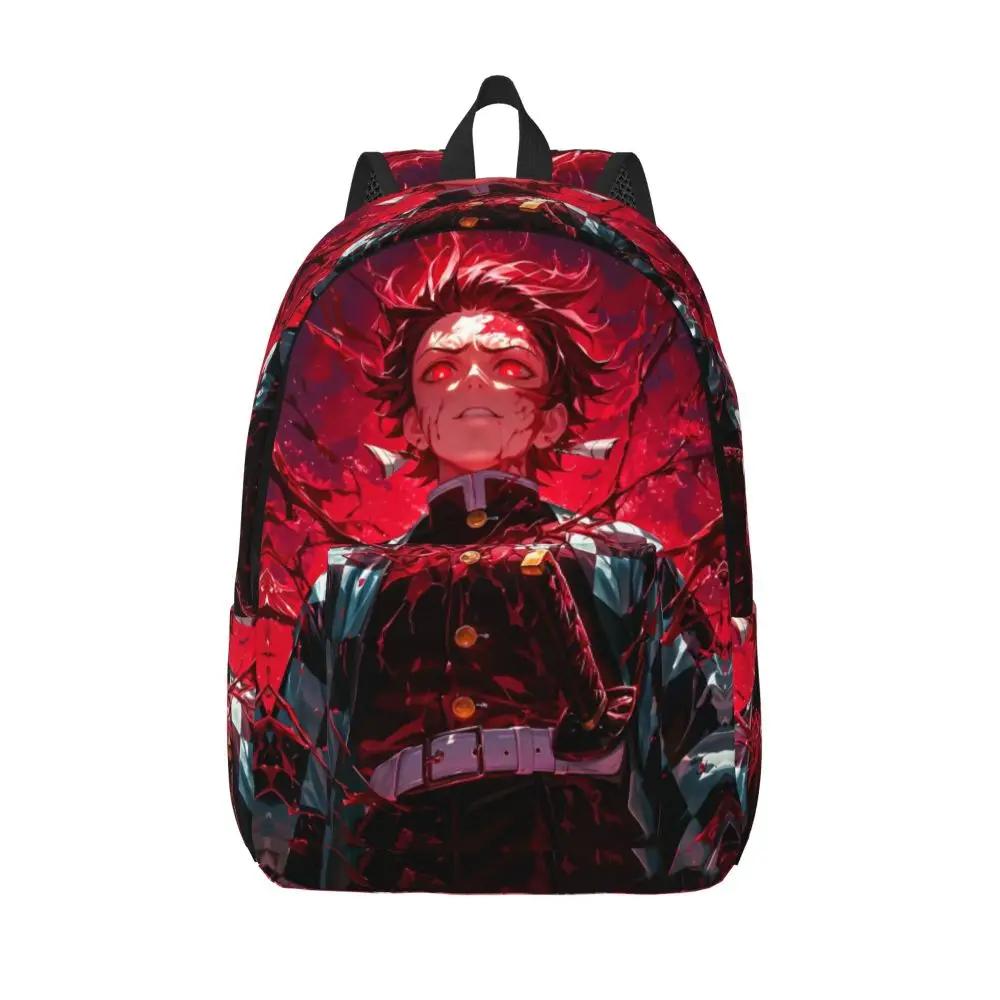 Kawaii Anime Demon Slayer Tanjiro School Backpack - KawaiiMerch.com