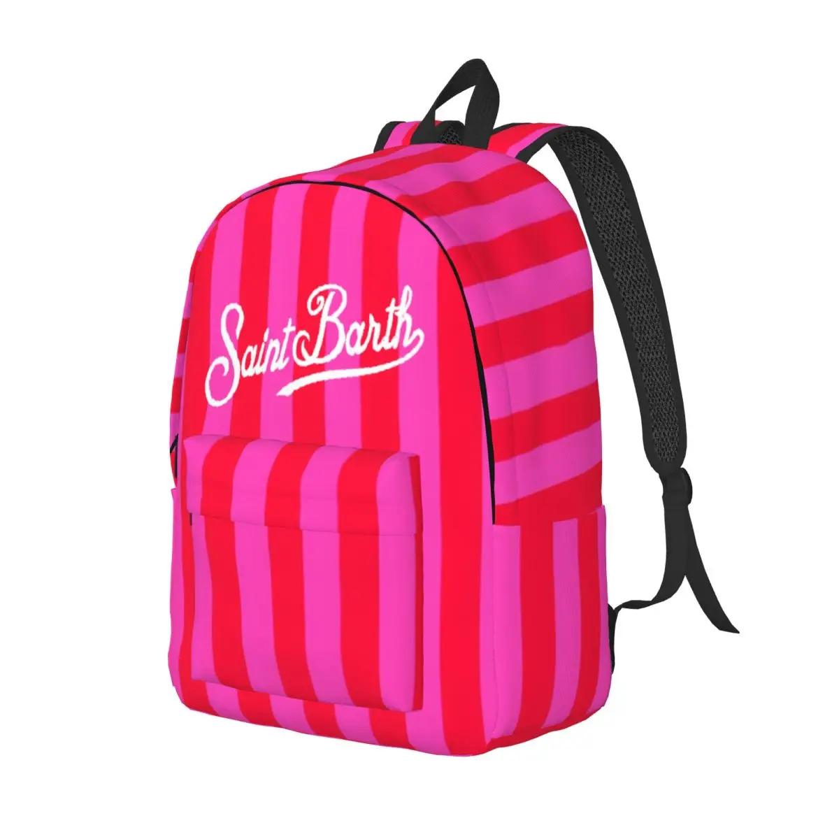 Saint Barth Logo Printed Kawaii Backpack - KawaiiMerch.com
