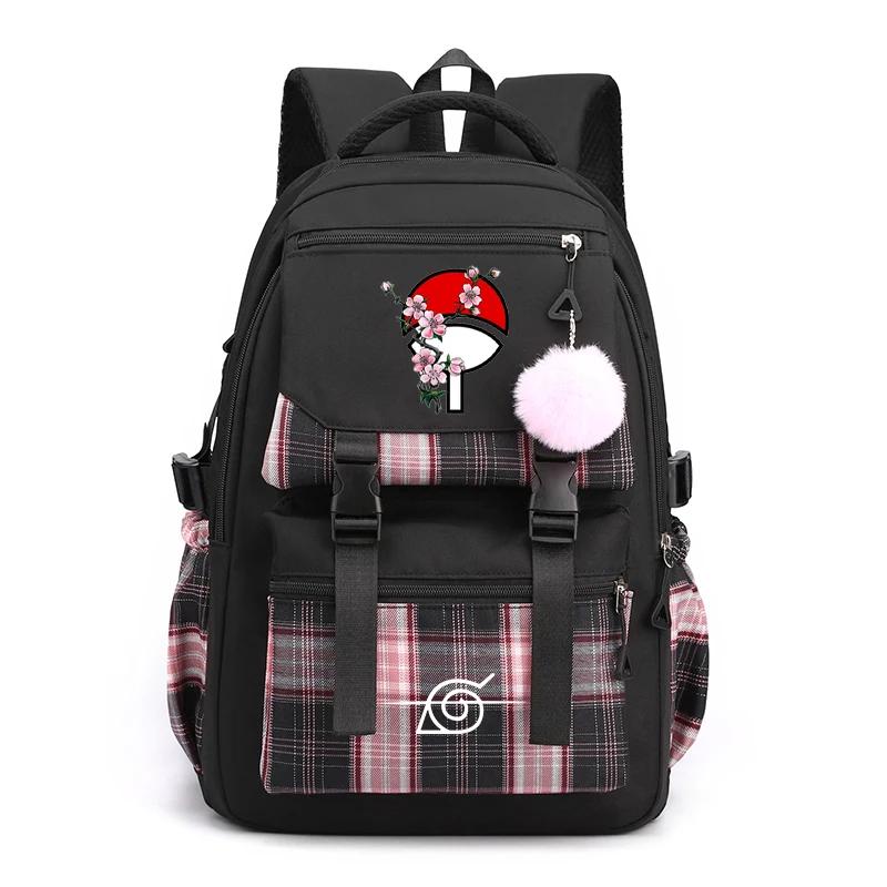 Anime Kawaii Naruto Uchiha Clan Symbol Backpack - KawaiiMerch.com
