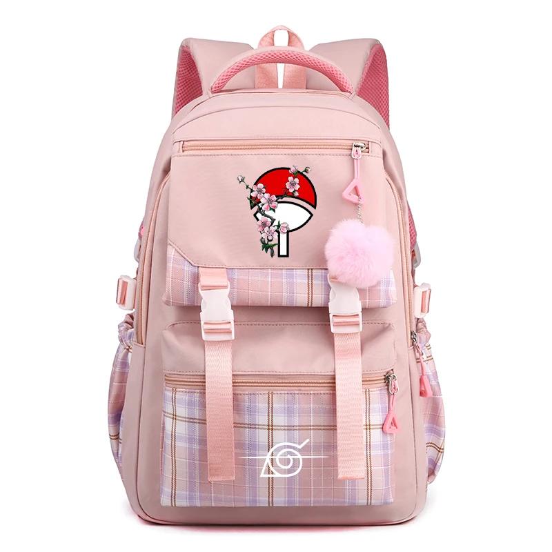 Anime Kawaii Naruto Uchiha Clan Symbol Backpack - KawaiiMerch.com