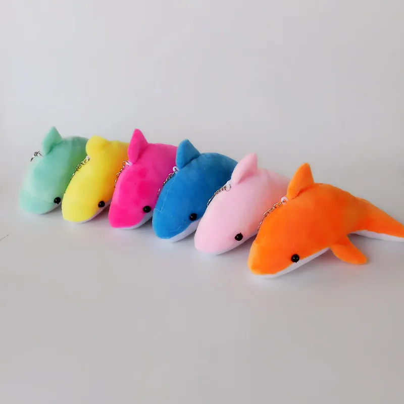 Dolphin Cartoon Stuffed Toys Keychains - KawaiiMerch.com