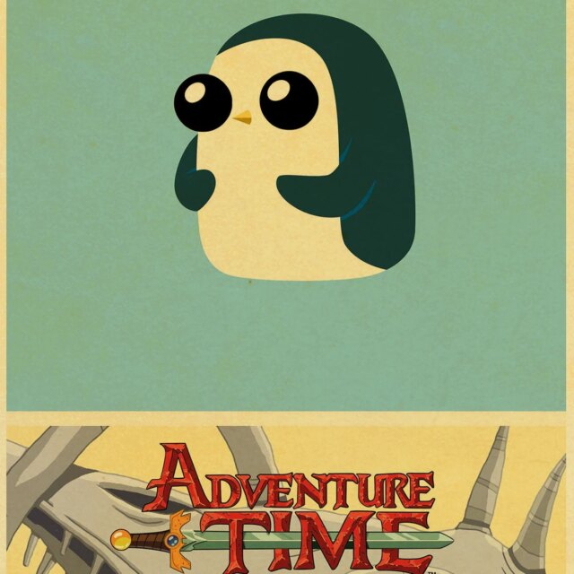 Adventure Time With Finn And Jake Cartoon Poster - KawaiiMerch.com
