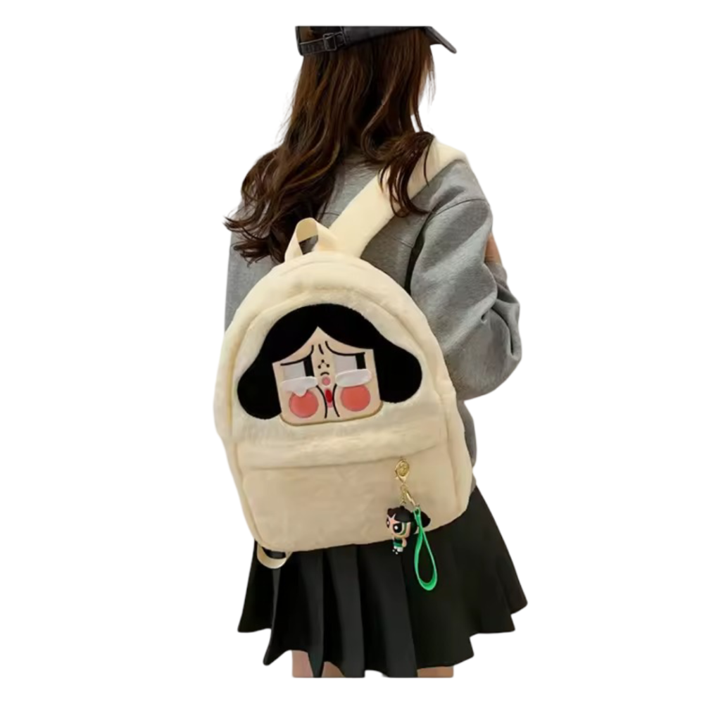 Kawaii Crybaby Cartoon Backpack - KawaiiMerch.com