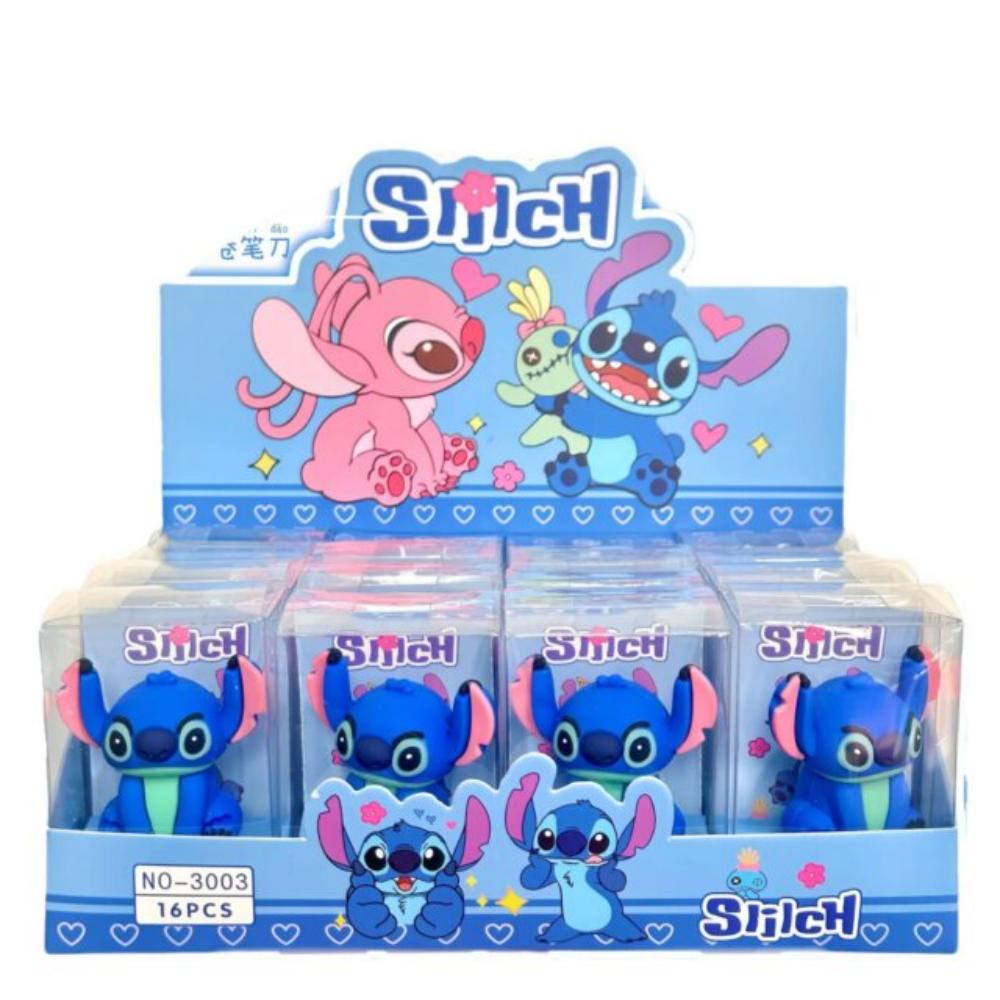 16Pcs Kawaii Stitch And Angel Pencil Sharpeners - KawaiiMerch.com