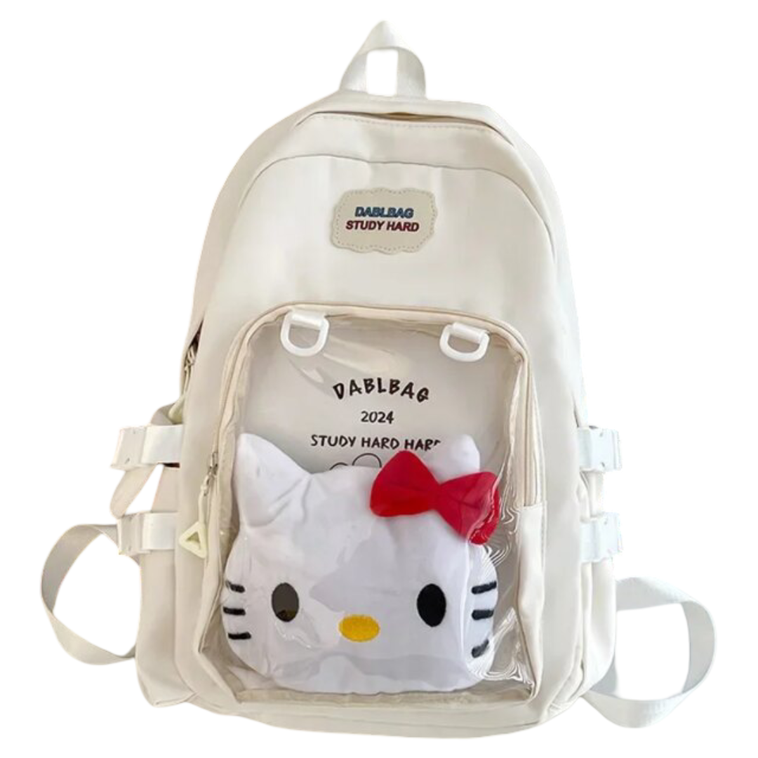 Kawaii Cartoon Hello Kitty Character Backpack - KawaiiMerch.com