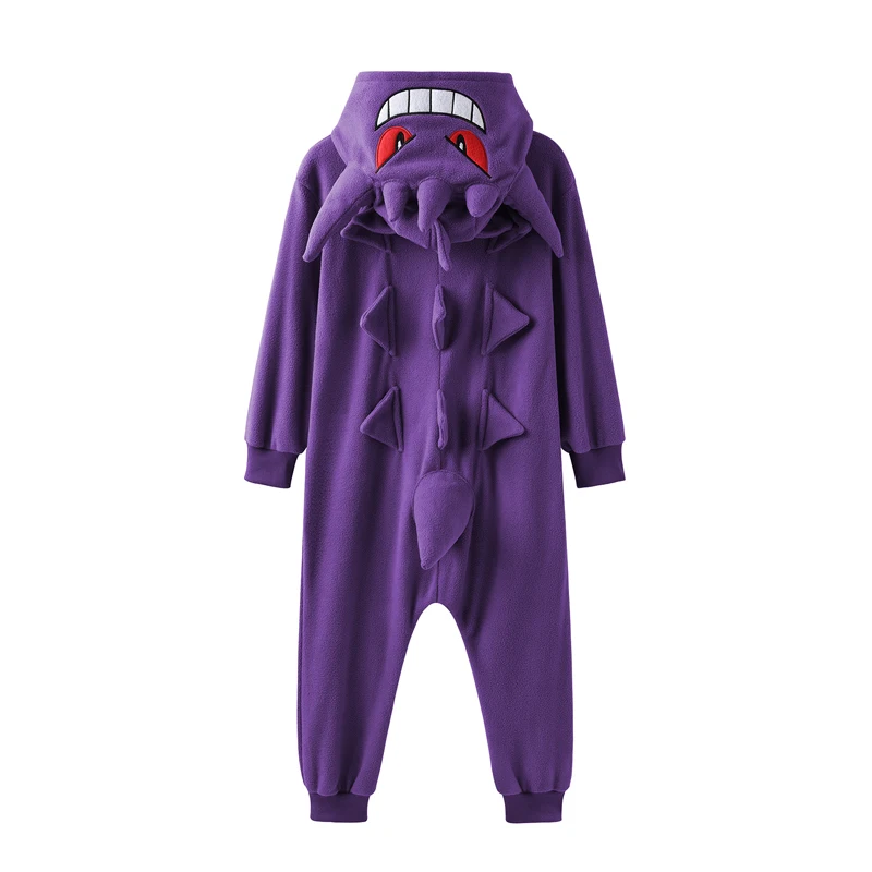 Gengar Pokemon Kigurumi Onesie Cosplay Costume Pajama For Kids ...