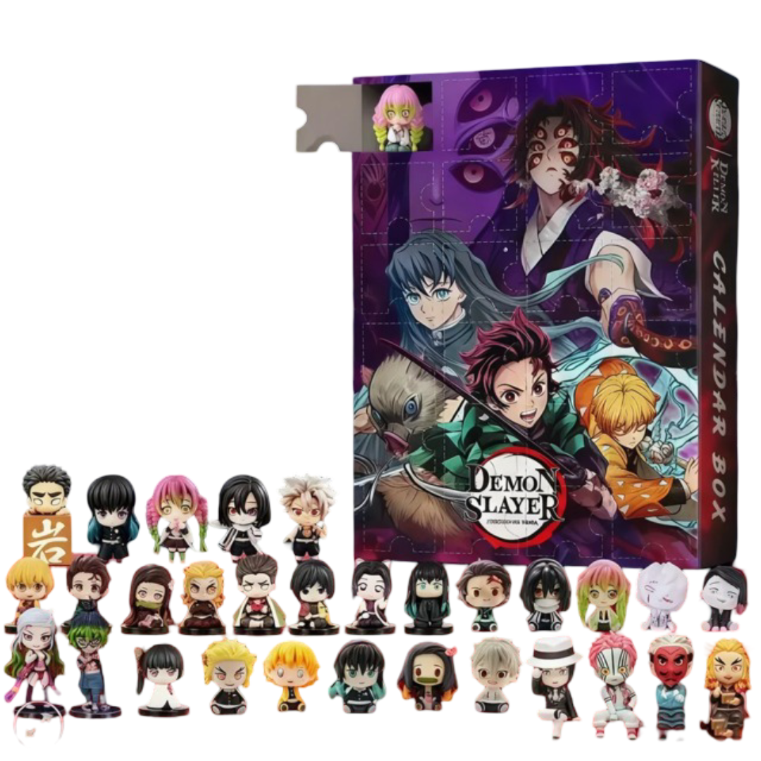 24Pcs Kawaii Christmas Demon Slayer: Kimetsu No Yaiba Advent Calendar ...