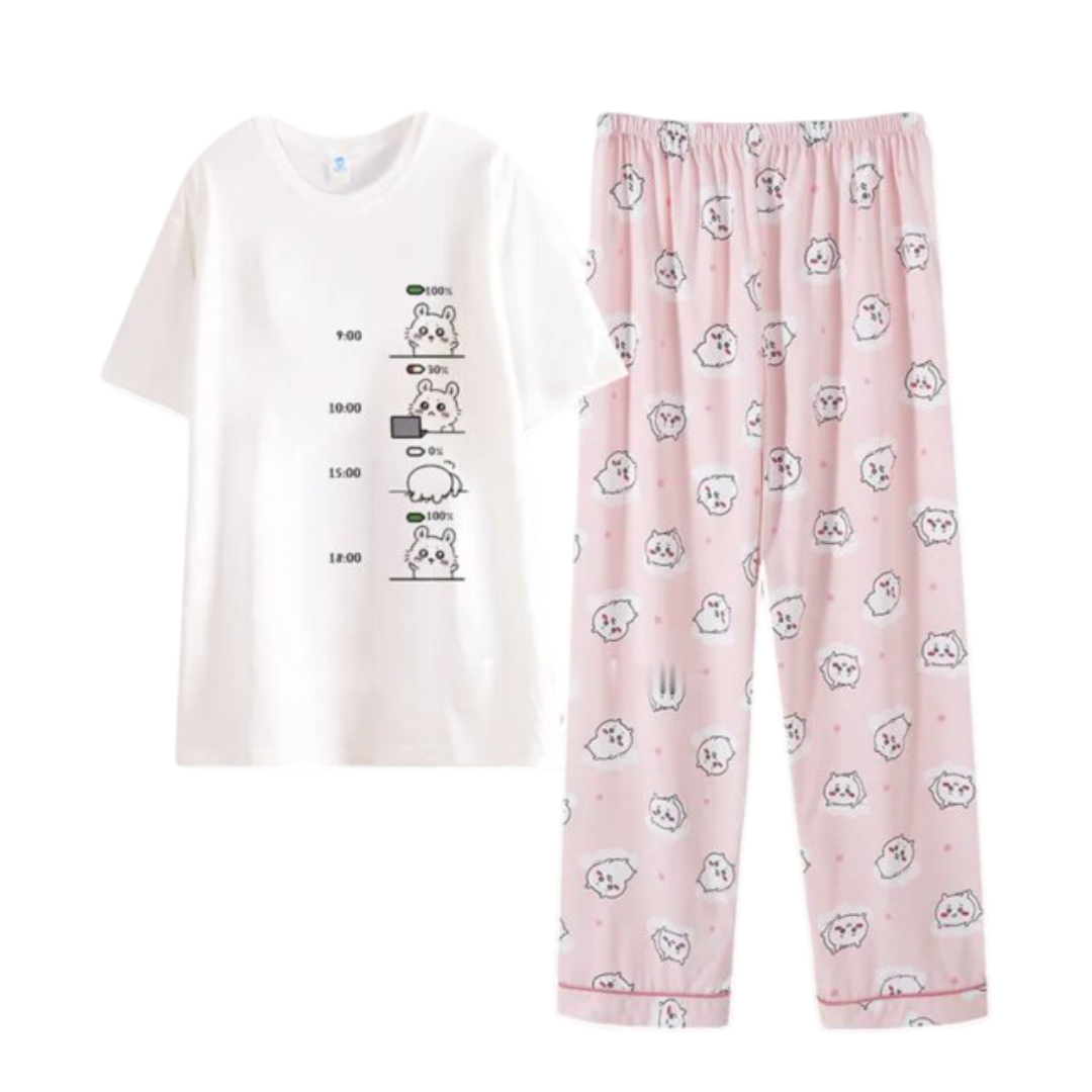 Anime Kawaii Chiikawa Pajamas Set - KawaiiMerch.com