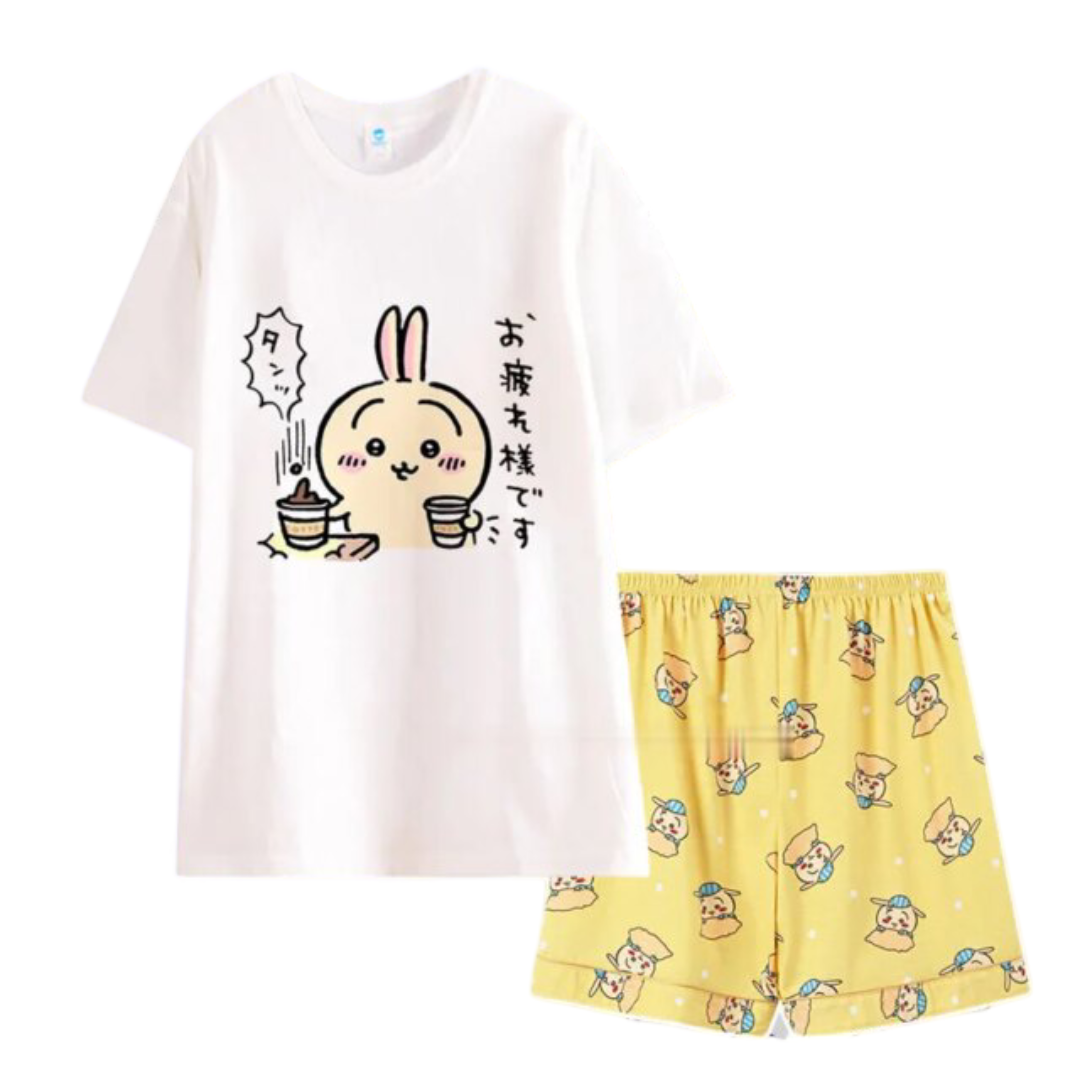 Kawaii Chiikawa Usagi Children's Pajamas Set - KawaiiMerch.com